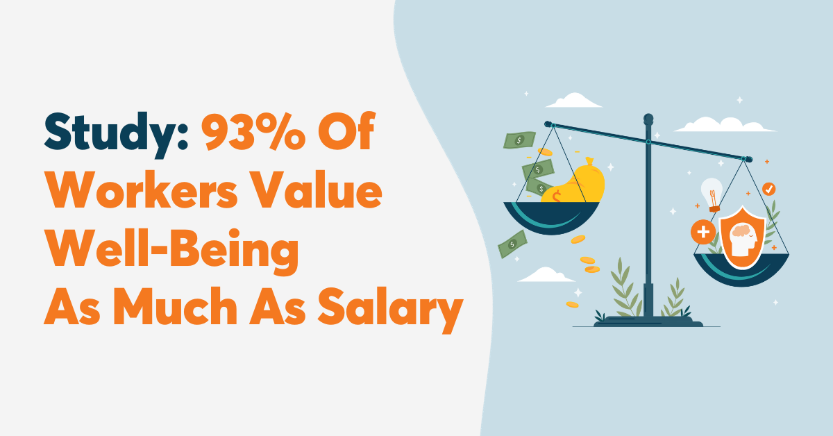 Study: 93% Of Workers Value Well-Being As Much As Salary | Wellable